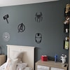 Marvel Avengers Sets of 6 Wood Wall Art , Nursery Wooden Home Decor ...