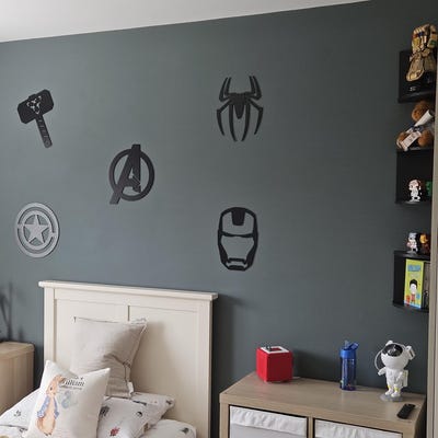 Marvel Avengers Sets of 6 Wood Wall Art , Nursery Wooden Home Decor ...