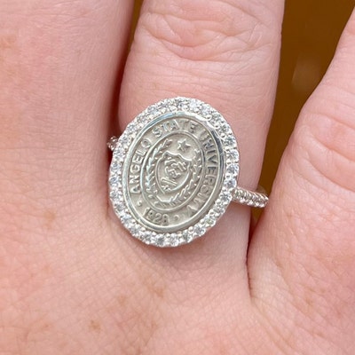 Silver and Gold College Class Rings, Women's Class Ring, Gold ...