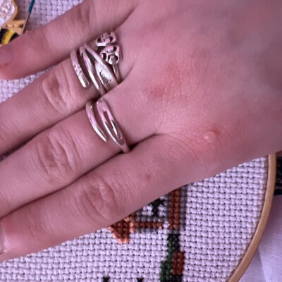 Silver Sewing Needle Ring - Etsy