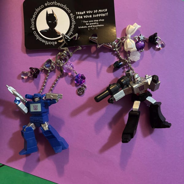 G1 Transformers Keychains Ver. 2 Megatron | Soundwave | Optimus Prime ...