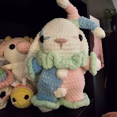 Bumble Bee Honey Pot Turtle Crochet Plushie Size Medium Cute Yellow Bee ...