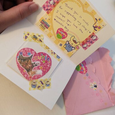 Y2K Cat Sticker Kitty Heart Sparkly Glitter Rainbow Stars Kawaii - Etsy