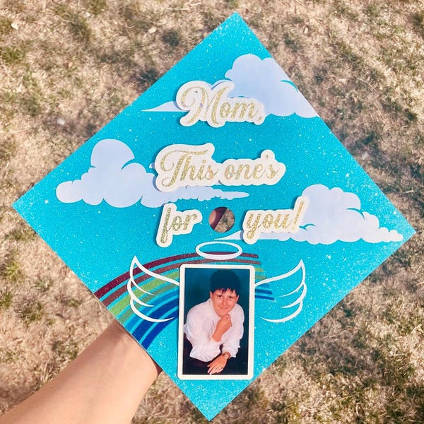 Custom Graduation Cap Topper, Custom Layered Vinyl and Cardstock for ...