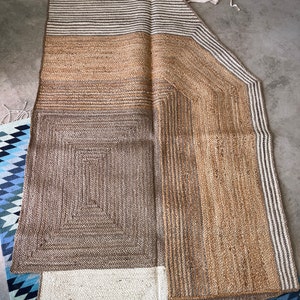 Jute Hallway Runner Boho Natural Jute Runner Rug Bohemian - Etsy