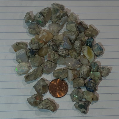 Ethiopian Opals Rough, Untreated Bigger Size Opals Rough AAAA, 15mm to ...