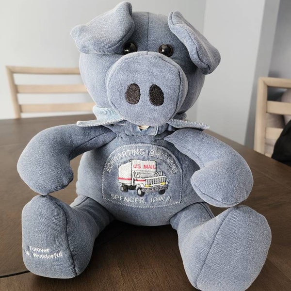 Memory Pig Made From a Loved Ones Clothing - Etsy