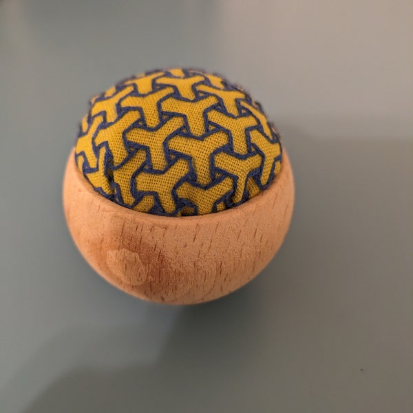 Embroidery Pin Cushion Kit,japanese Sashiko Pincushion With Wooden Base ...