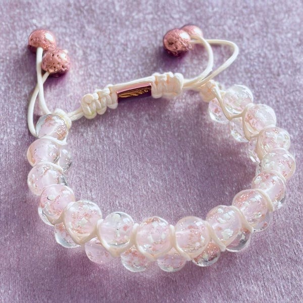 Oval Shaped Glow in the Dark Firefly Bead Bracelets, Adjustable ...