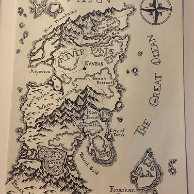 Custom Fantasy Map - Etsy