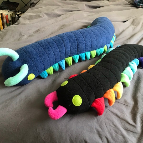 Rainbow Centipede Plush, Centipede Toy, Plush Bug, Plush Insect ...