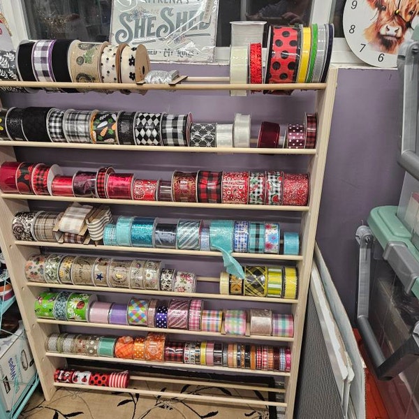 Build Your Own Ribbon Rack: Simple DIY Storage Solution, Ribbon Holder ...