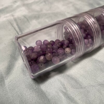 Natural Matte Amethyst Beads Grade AAA Round 4mm 6mm 8mm - Etsy