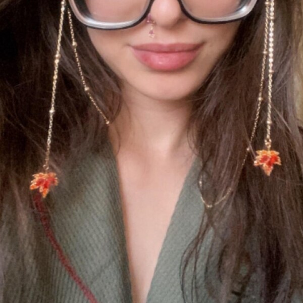 Persian Agate Bead Eyeglass Chain, Women's Eyeglass Chain, Sunglasses Chain, Charm Chain ...