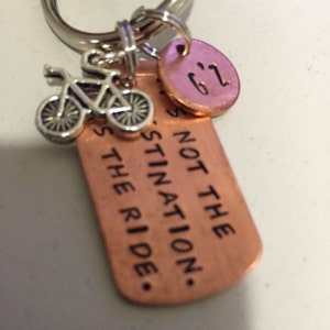 Personalized Bike Keychain, Personalized Bike Rider Gift, Bicyclist, It ...