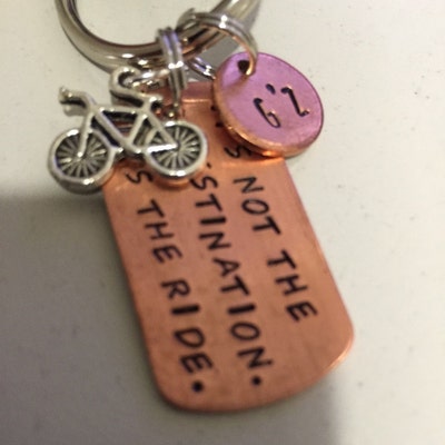 Personalized Bike Keychain, Personalized Bike Rider Gift, Bicyclist, It ...