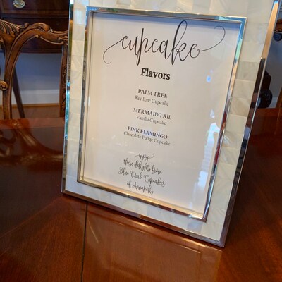 Cupcake Menu Sign, Editable Wedding Cupcake Sign Template, Wedding ...