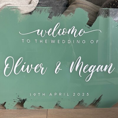 Personalised Rectangle Table Numbers Acrylic Table Numbers Wedding ...