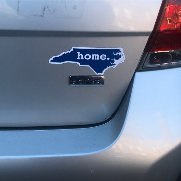 North Carolina Home Decal - Blue NC State Decal - North Carolina State ...