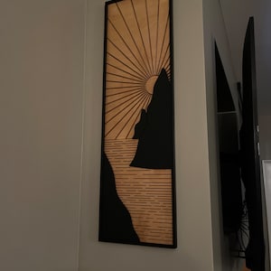 Rectangle Wood Wall Art Painting Wood Wall Art Vertical - Etsy