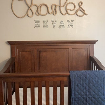 Giant Personalized Rope Wall Name for Nursery Decor, Extra Large ...