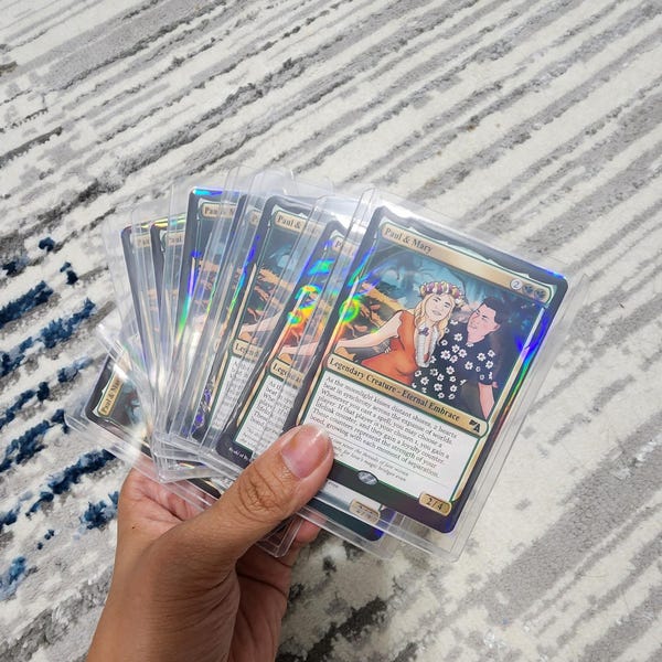 10x Custom MTG Card 2.5x3.5", Magic the Gathering Art, Gifts, Birthday ...