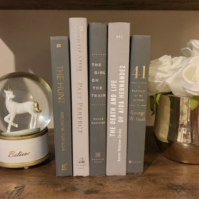 Bundle of Mixed Grey Decorative Books Books for Staging - Etsy