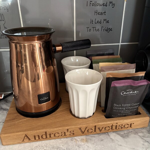 Solid Oak Velvetiser Sachet Holder, Unique Wooden Storage Board Bespoke ...