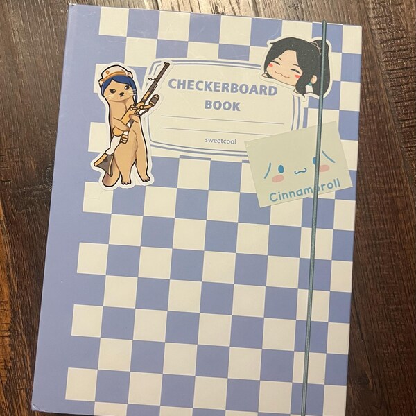 Handmade Checkered A5 Binder Hardboard Book Card Holder Photo Album ...