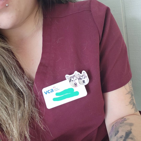 Custom Pet Pin | Personalized Dog Acrylic Brooch | Custom Cat Photo ...