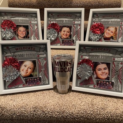 Cheerleading Shadow Box Svg, Shadow Box Svg, Cheerleading Svg, Cheer ...