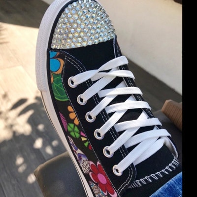 Day of the Dead, Custom Shoes, Women Shoes, Sugar Skull Shoes, Custom ...