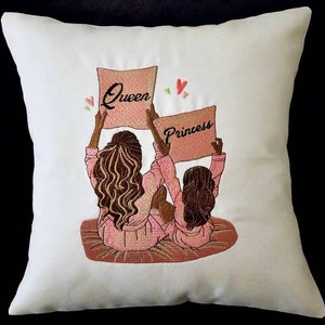 Sisters Love Embroidery Design Sisters Embroidery Designs Friends ...