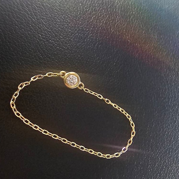 Graduated Floating Diamond Tennis Necklace - 6.20 Ct - Etsy