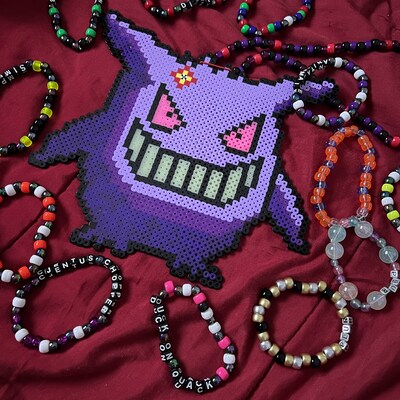 Elmo on Fire MEME Kandi Rave Perler - Etsy