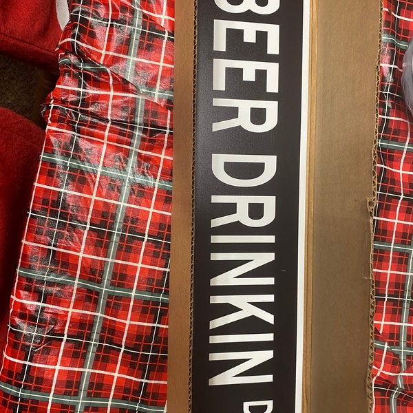 Beer Drinkin Sign, Beer Enthusiast Gift, Beer Decor, Beer Man Cave ...