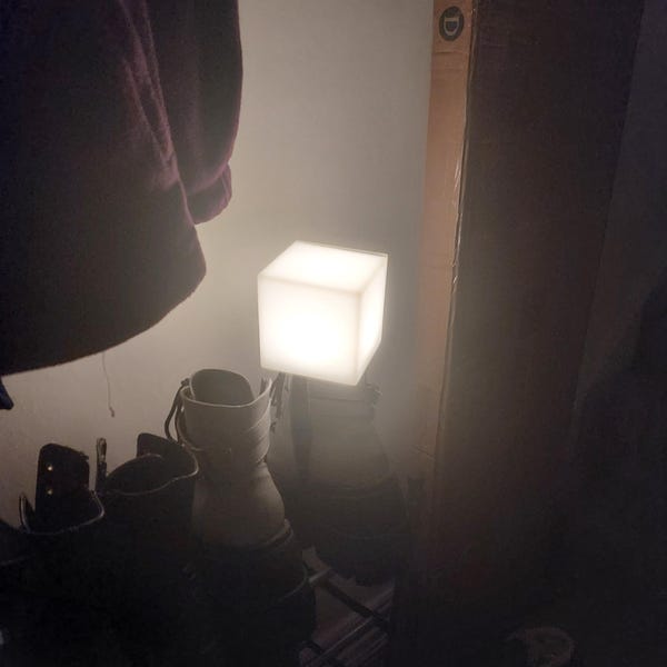 LED Glowing Cube Lamp With Remote Control - Etsy UK