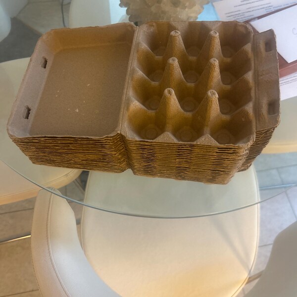 Split-apart Egg Cartons - Vintage Printed Design - Each Carton Can ...