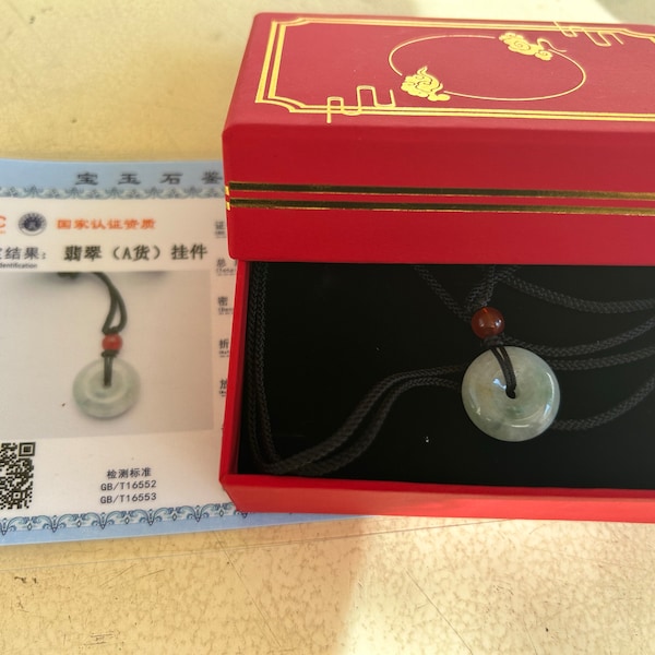 Icy Floating Green Jadeite, Fugua 福瓜 Jadeite Jade Pendant, 100% ...