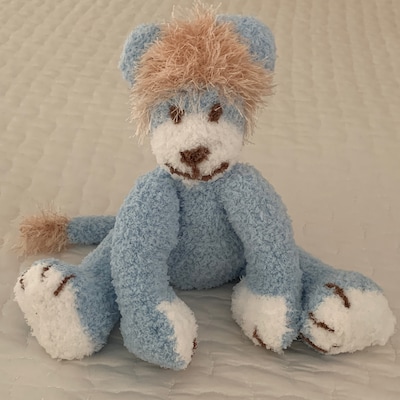 Lester the Lion PDF Knitting Pattern Download Knitted Flat Written in ...