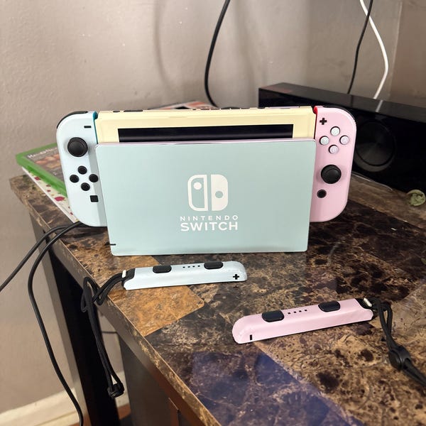 Cappuccino Time Nintendo Switch Skin, Cozy Brown Iced Latte Switch OLED ...