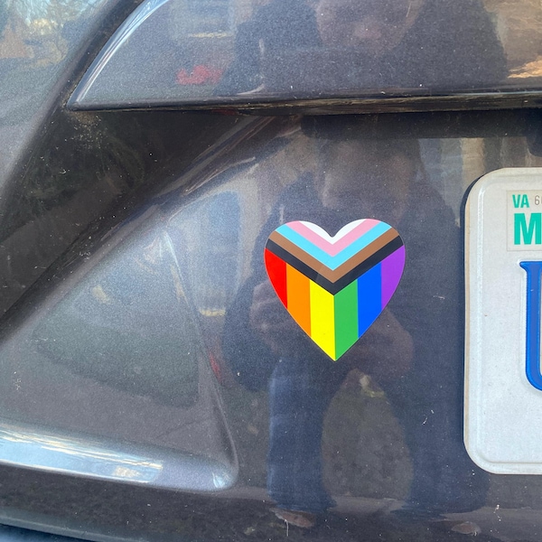 Progressive Pride Flag Magnet, Auto Magnet, Car Magnet, Daniel Quasar ...