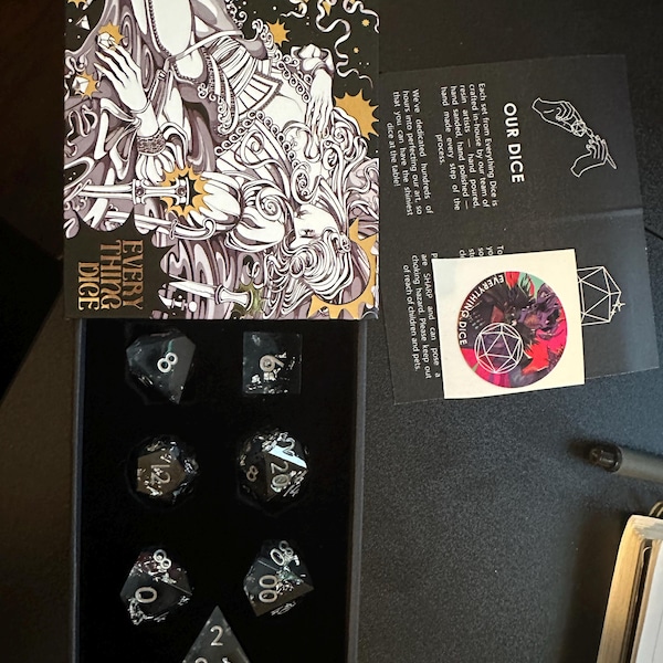 Milk Tea Boba Dice Kawaii Dice, Boba Dice, Handmade Resin Sharp Edge ...