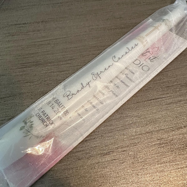 First Holy Communion Taper Candles Personalized Ceremony Candle, First ...