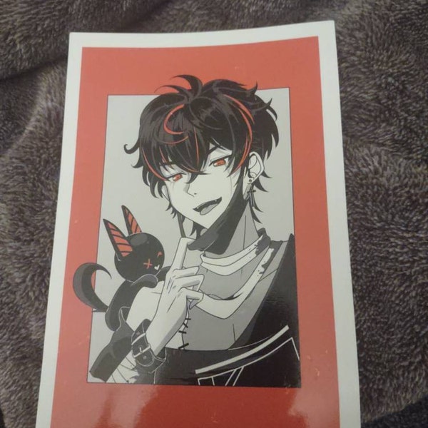 Vshojo K9 Kuro Sticker, Vtuber Stickers, Kiss Cut Stickers 3x3, K9 Kuro ...