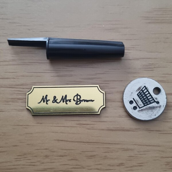 Personalized Brass Plate Custom Name Plate Engraved Brass Plate Gold ...