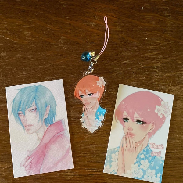 ACEO ATC Print "who Cares?!" Cute Pastel Manga Boy, Anime Portrait Art ...