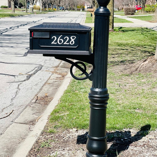 Smooth, Modern Style Mailbox Address Numbers - (cost for up to 4 ...