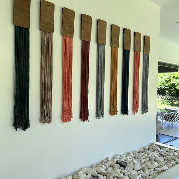 141.7-44 Inches, Tapestry, Color Blocked Art, Abstract Art, Fiber Ar ...