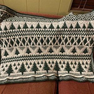 Berber Afghan Overlay Mosaic Crochet PATTERN ONLY Digital | Etsy